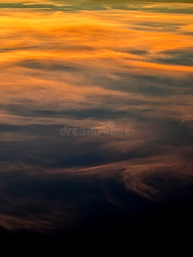 Red Stormy Sky with Thunder and Dark Clouds Stock Image - Image of ...