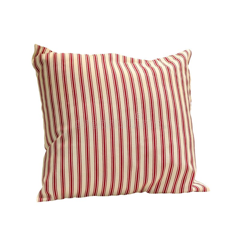 Red straps pillows stock image. Image of clipping, cotton - 12028809