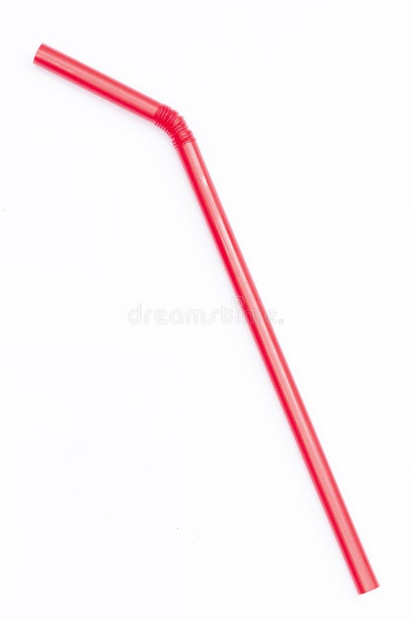 Red straw isolated stock photo. Image of single, water - 149120656