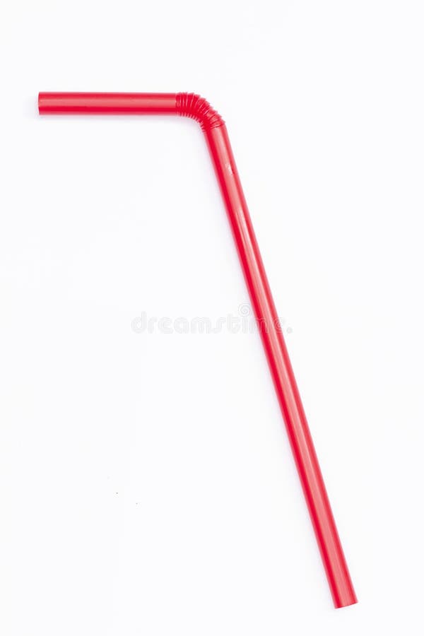 Red straw isolated stock photo. Image of single, water - 149120656