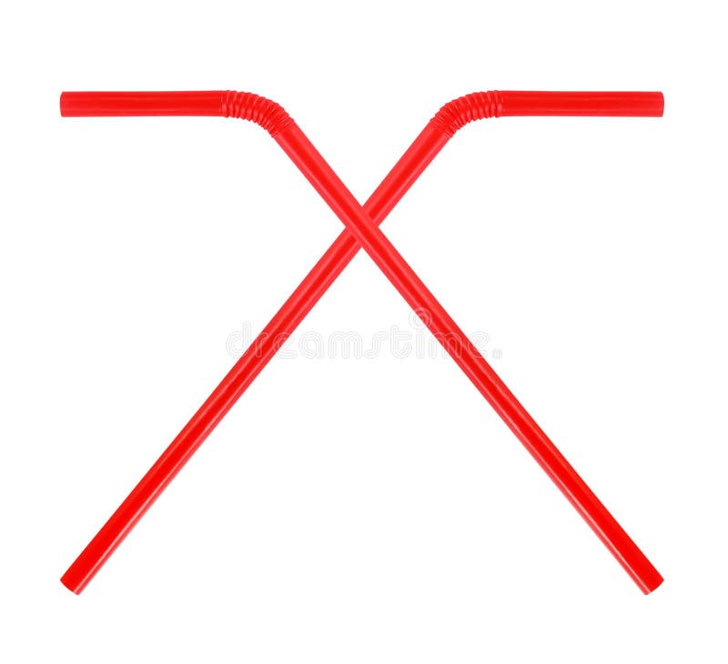 Red Straw on White Background Stock Image - Image of pattern, pink ...