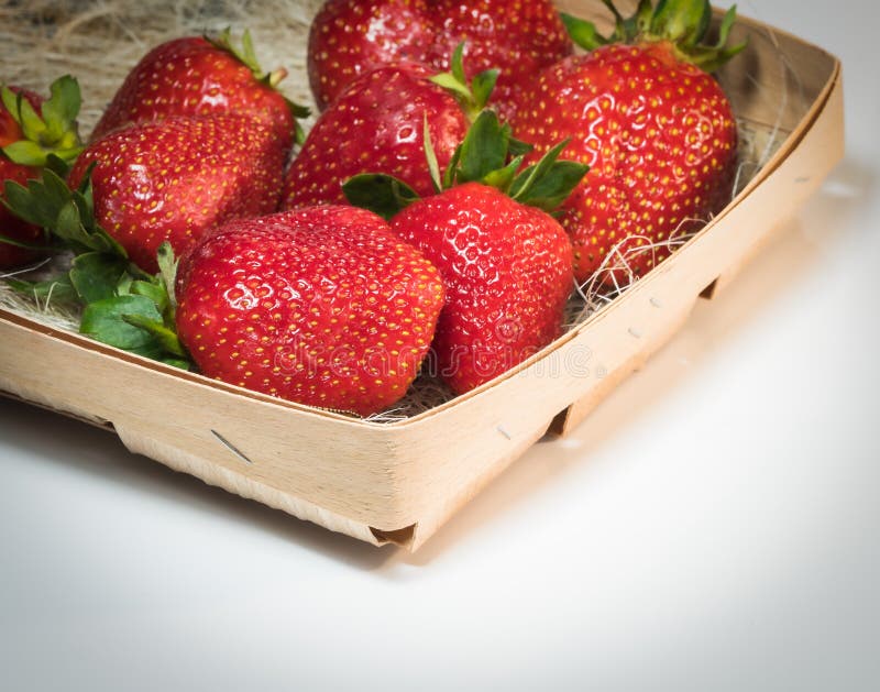 Red Strawberries Lay on the Table Stock Image - Image of fruit, lies ...