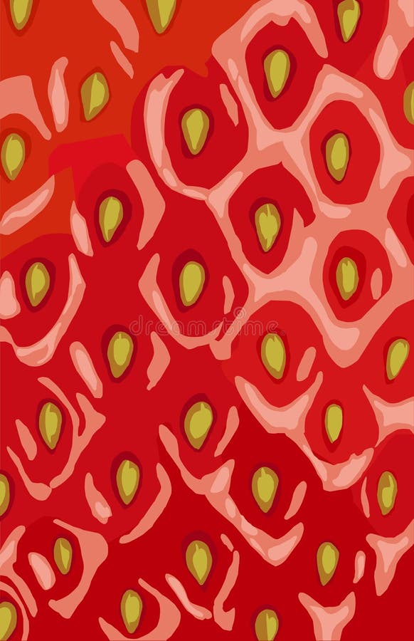 Red Strawberry Skin Texture Close Up Background Stock Illustration - Illustration of heart ...