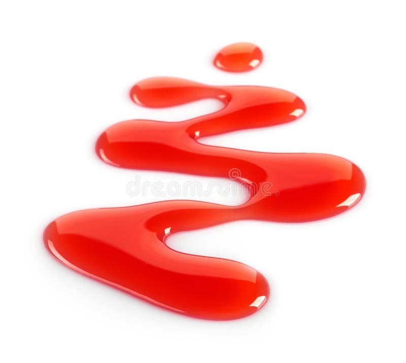 Red strawberry syrup stock photo. Image of background - 32626726