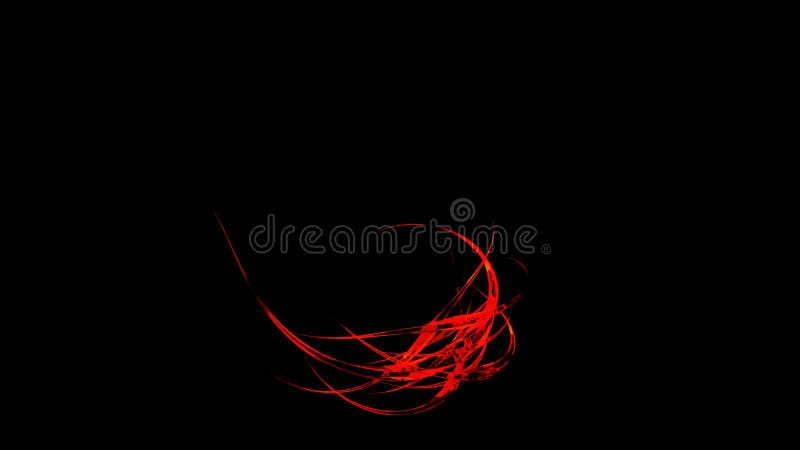 Red Streaks of Light Sliding on a Black Background, Seamless Loop ...