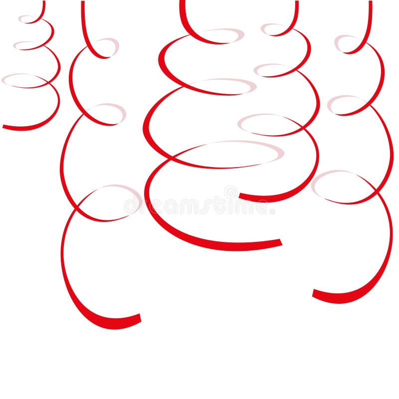 Red Streamers Stock Illustrations – 5,425 Red Streamers Stock ...