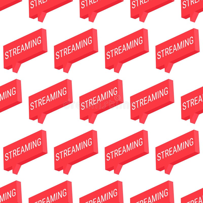 Red Stream. Isometric 3d Vector Button Stock Vector - Illustration of ...