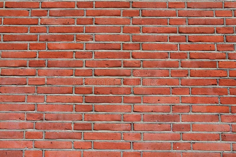 Red Street Brick Wall. Texture. Background. Stock Image - Image of ...