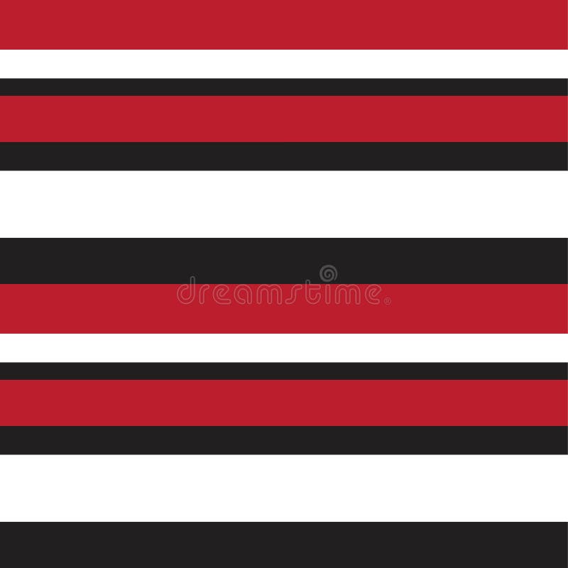 Red Stripe Seamless Pattern Background in Horizontal Style Stock Vector ...