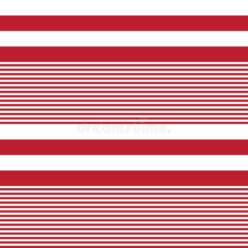 Red Stripe Seamless Pattern Background in Horizontal Style Stock Vector ...