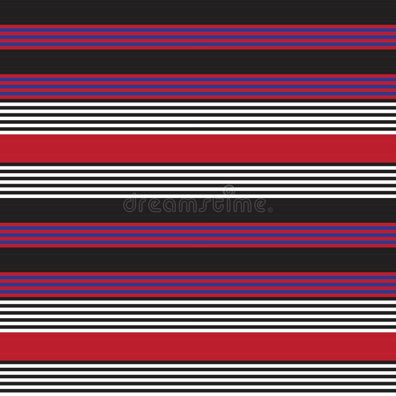 Red Stripe Seamless Pattern Background in Horizontal Style Stock Vector ...