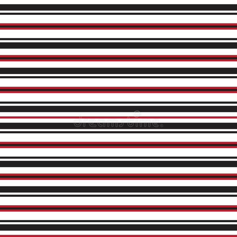 Red Stripe Seamless Pattern Background in Horizontal Style Stock Vector ...