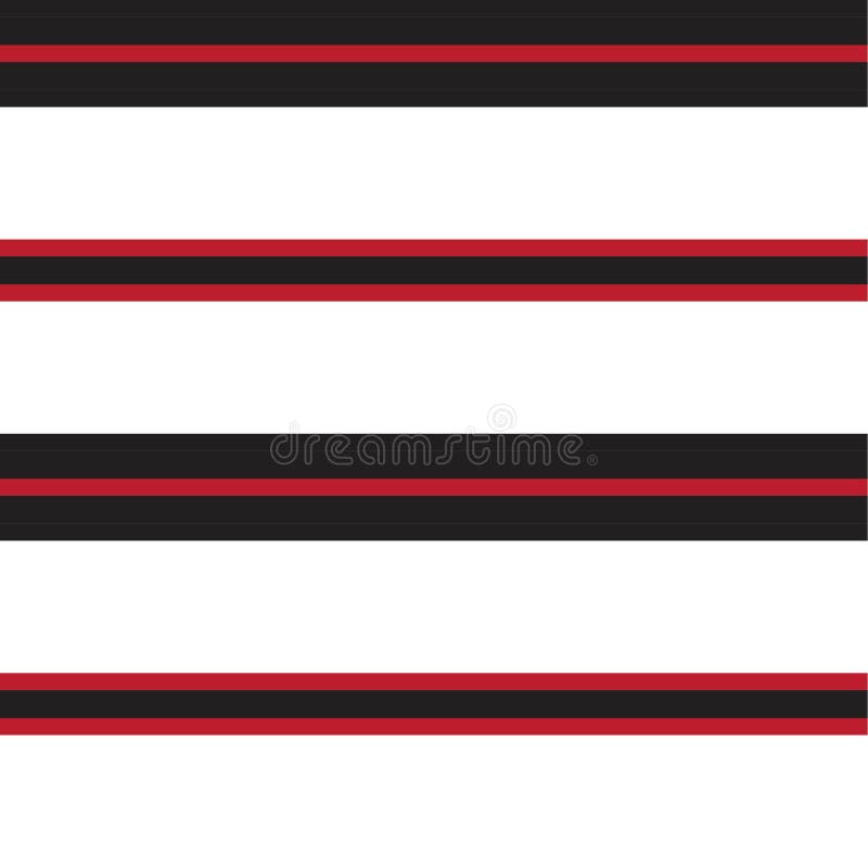 Red Stripe Seamless Pattern Background in Horizontal Style Stock Vector ...