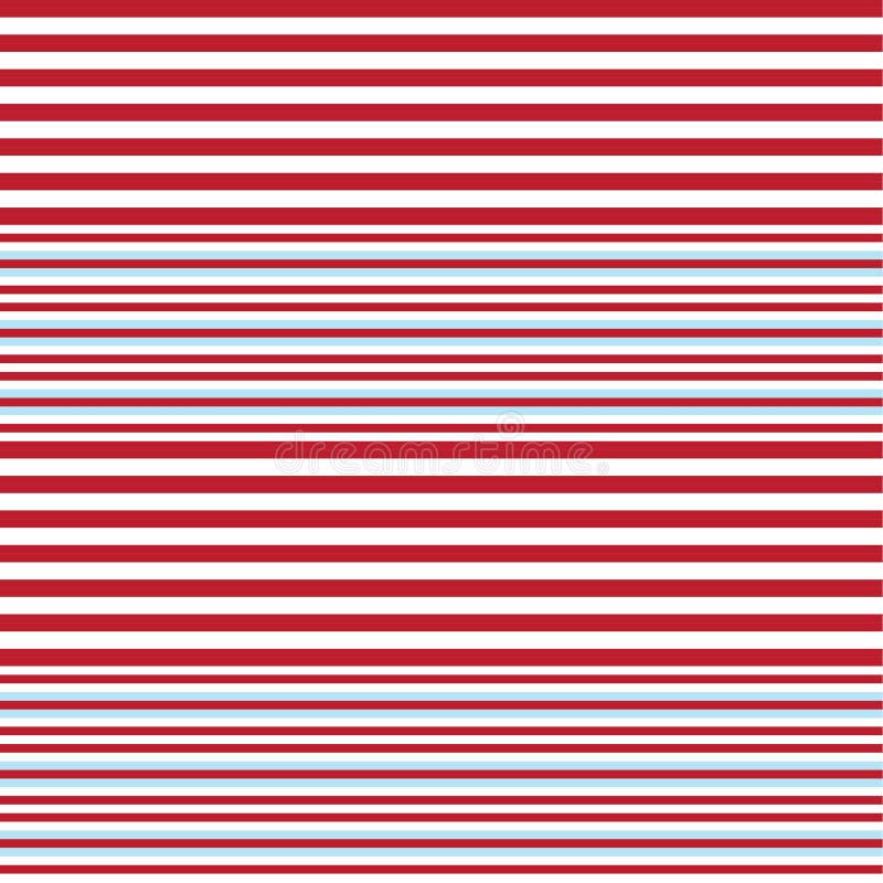 Red Stripe Seamless Pattern Background in Horizontal Style Stock Vector ...