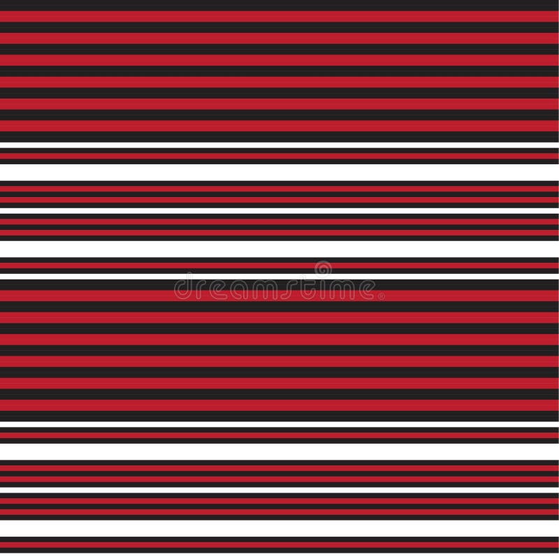 Red Stripe Seamless Pattern Background in Horizontal Style Stock Vector ...