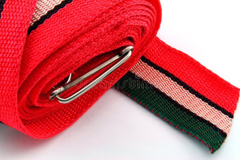 Red striped belt stock image. Image of garment, clothes - 2249791
