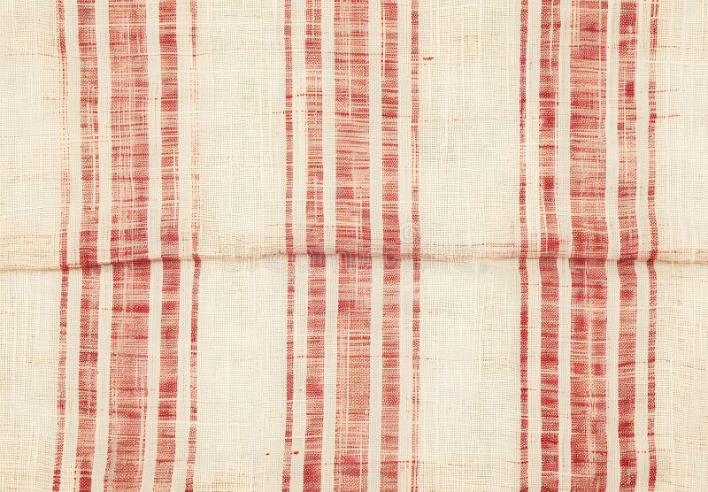 Red Striped Linen Texture for Rustic Fabrics Stock Illustration ...