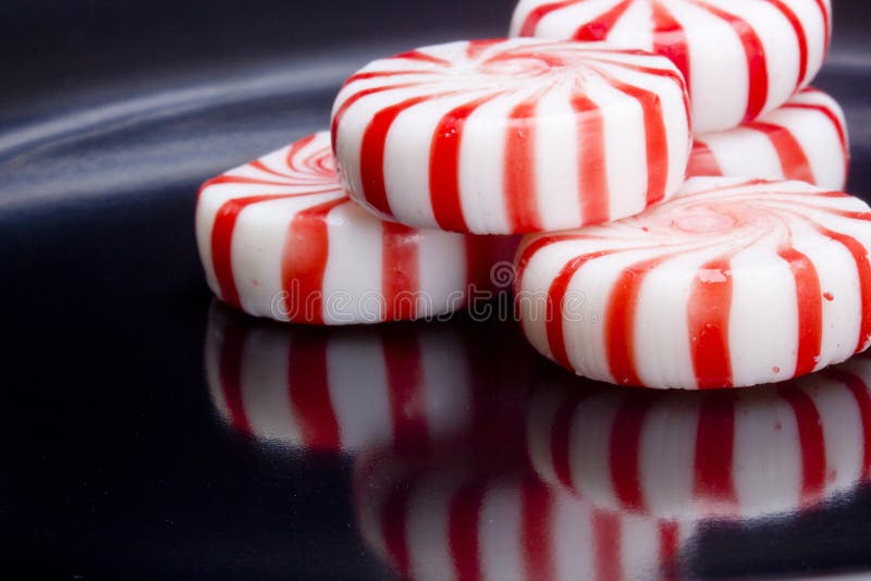 Red Striped Peppermints stock photo. Image of closeup - 26316098