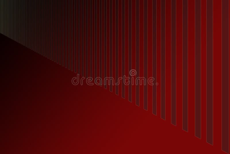 Red Striped Wall with Red Carpet Stock Illustration - Illustration of ...