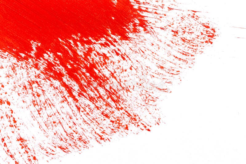 Red Stroke of the Paint Brush Stock Photo - Image of paint, painter ...