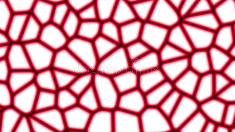 Red Stroke and White Fill Cell Animation Stock Video - Video of bright ...