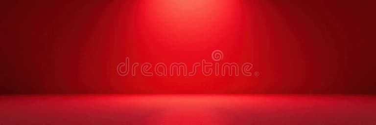 Red Studio Backdrop, Perspective Floor, Gradient Spotlight , Red ...