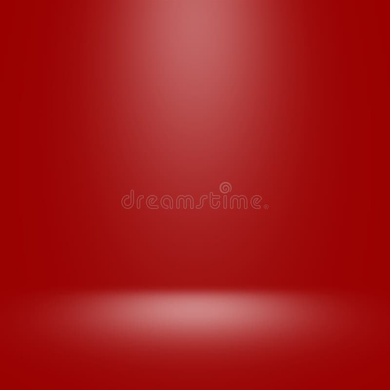 Red Studio Background with Spotlight Stock Illustration - Illustration ...