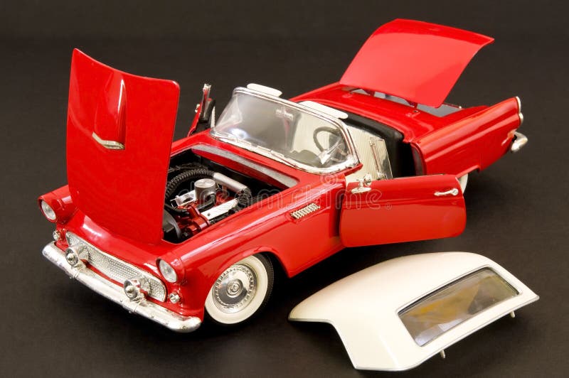 Red Stylish Classic Muscle Car Stock Image - Image of custom, metallic ...