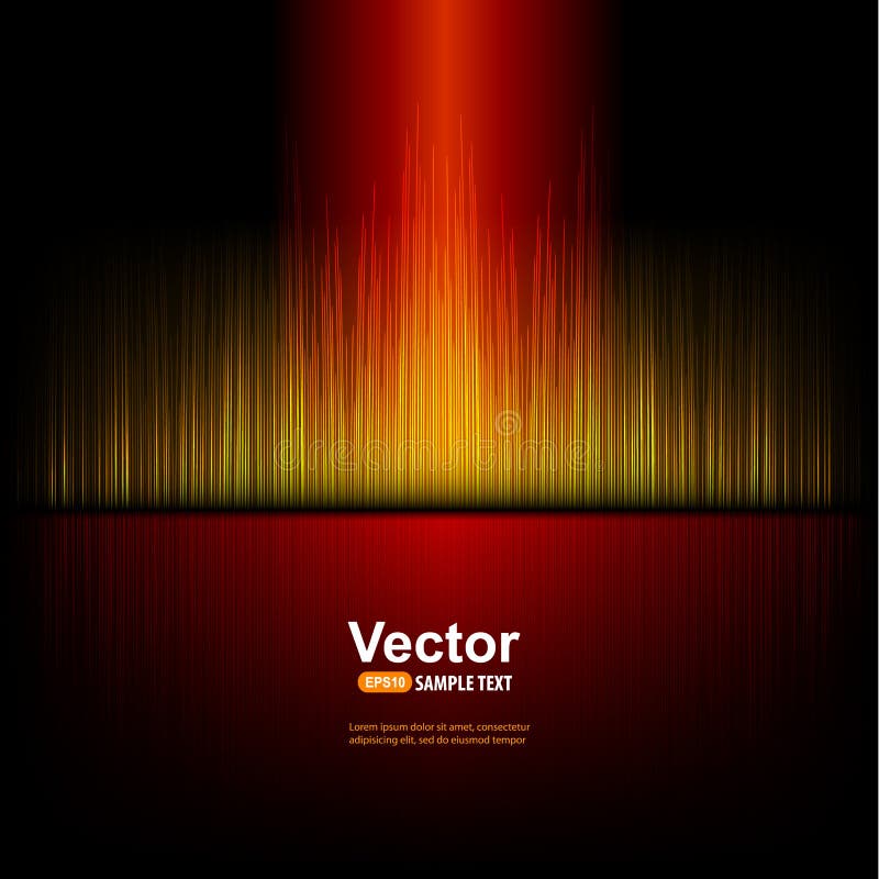 Red stylish equalizer stock vector. Illustration of electronic - 63445037