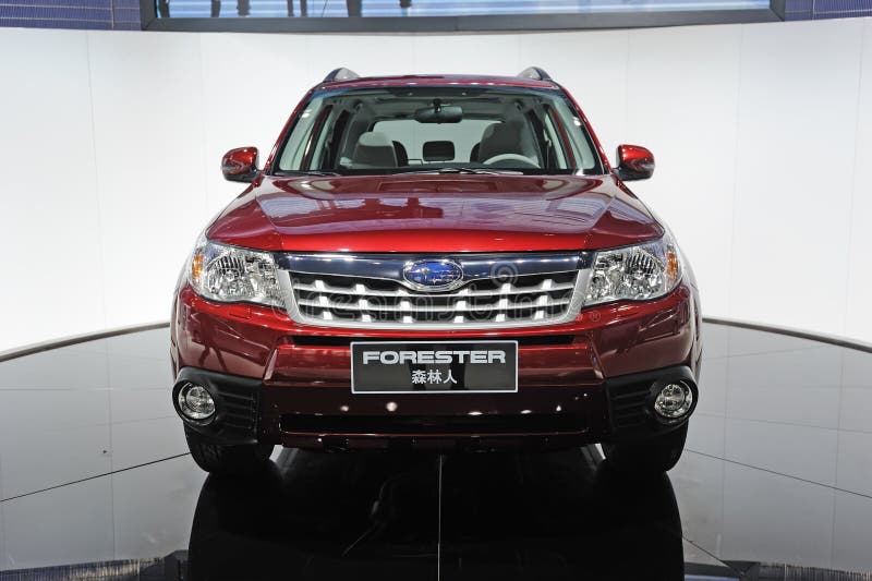 Red Subaru Forester Suv Front Editorial Photo - Image of drives, fancy ...