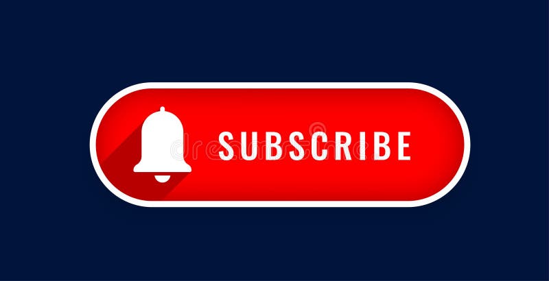 Red Subscription Bell Icon for Channel or Page Stock Vector ...