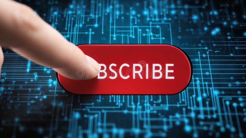 Red Subscription Button for Different Channels To Attract More Viewers ...