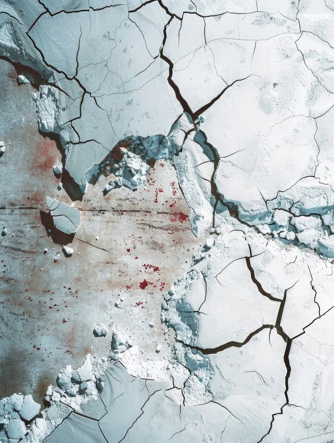 Red Substance on Ice stock image. Image of lake, zero - 376920747