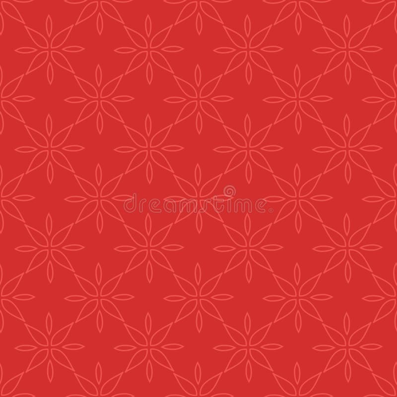 Red Subtle Floristic Vector Seamless Pattern Stock Illustration ...