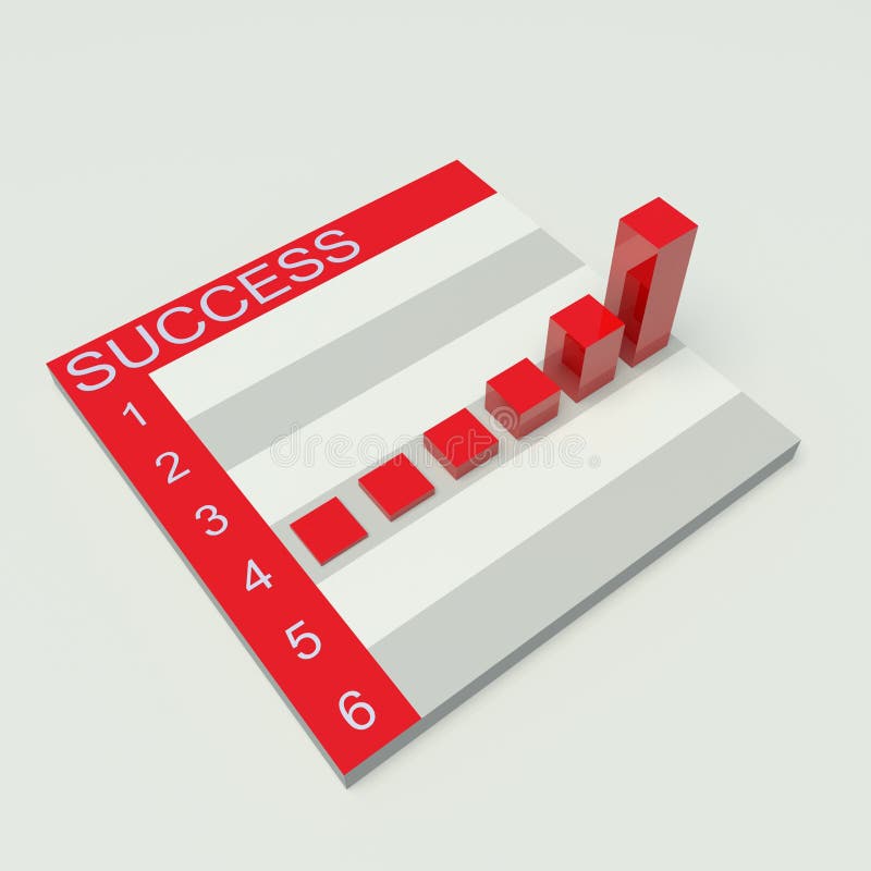 Red success graph stock illustration. Illustration of success - 11057387
