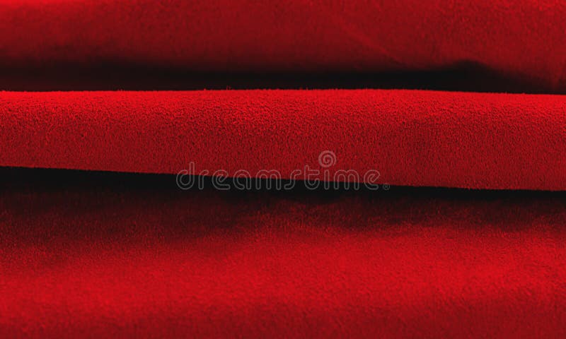 Red Suede. Material for Designers in Red Stock Image - Image of color ...