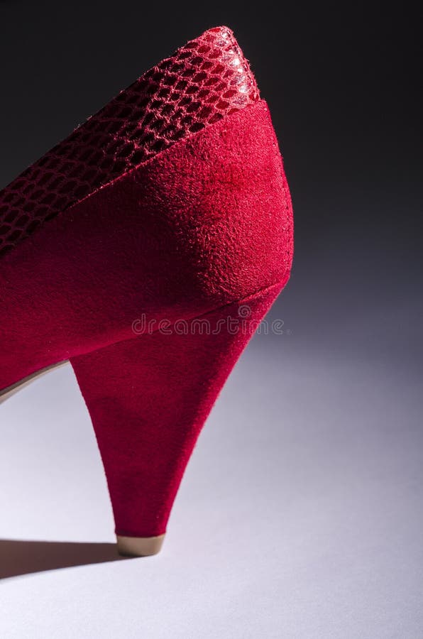 Red Suede Pumps #1 stock photo. Image of classic, fashion - 33071304