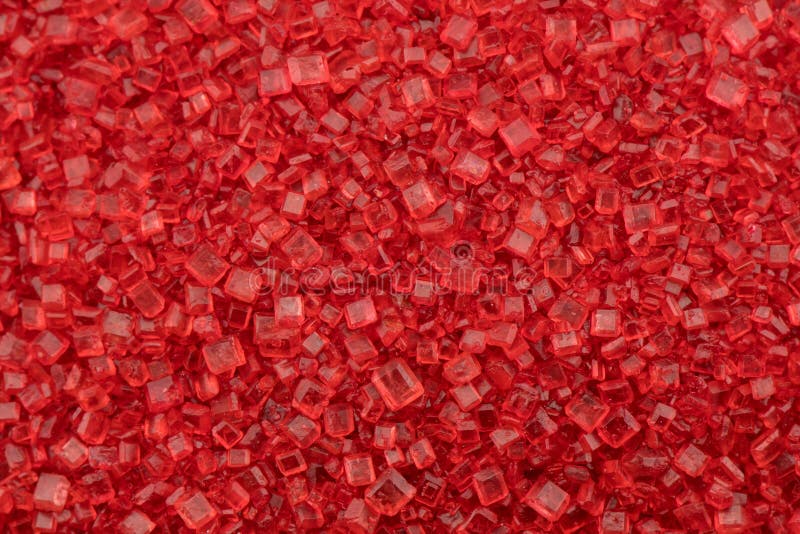 Red Sugar Close Up stock photo. Image of prisms, rectangle - 91035814