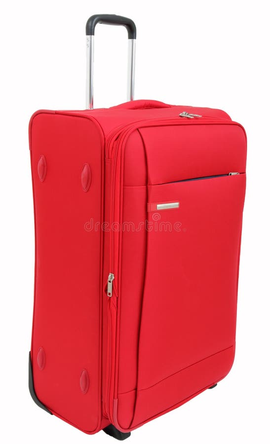 Red suitcase stock image. Image of background, tourist - 25239409