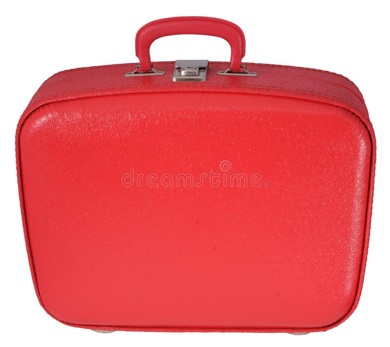 Red Suitcase stock image. Image of color, retro, jourbey - 4472377