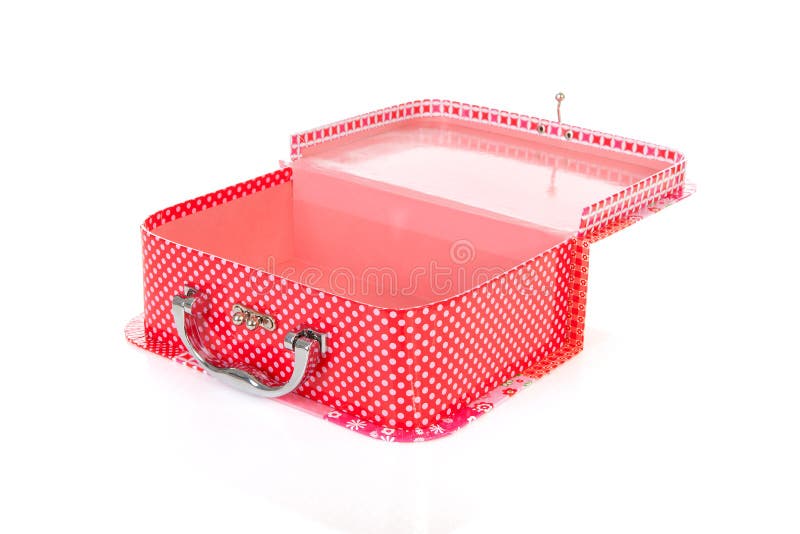 Red suitcase in closeup stock photo. Image of colorful - 20086728