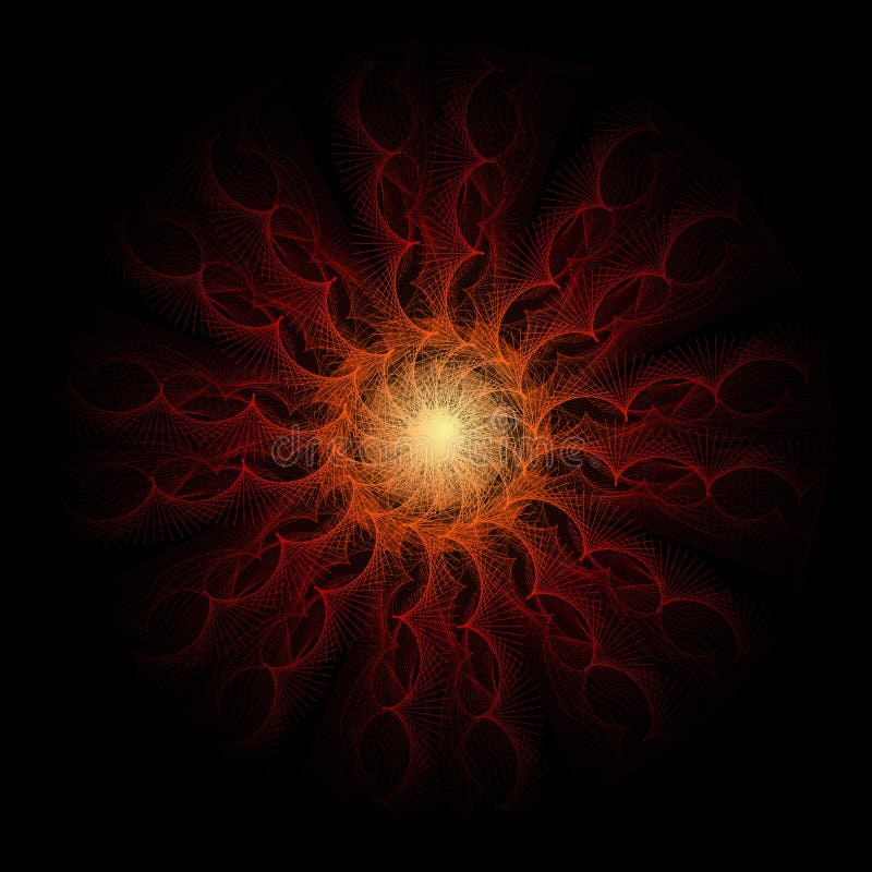 Sun Organic Pattern Abstract Stock Illustration - Illustration of ...