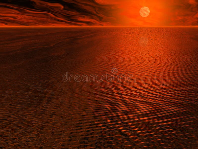 Red Sun Seas stock illustration. Illustration of flair - 290924