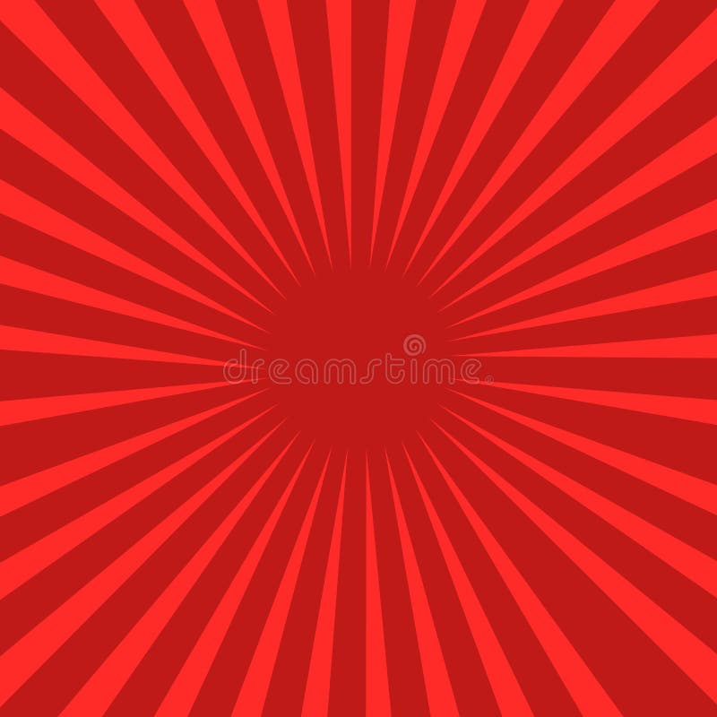 Red Sunburst Background Image Cartoon Comic Stock Vector - Illustration ...