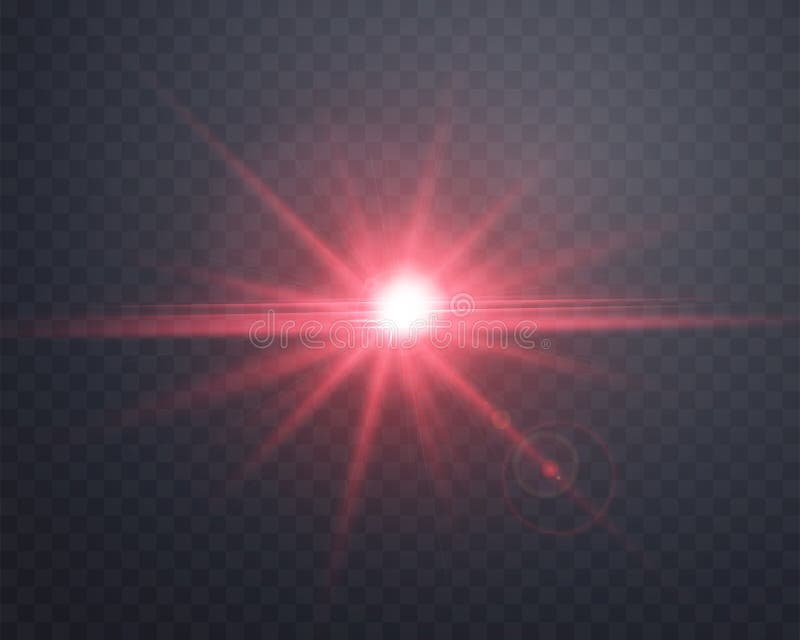 Spotlight Red Lens Flare Effect Stock Illustrations – 326 Spotlight Red ...