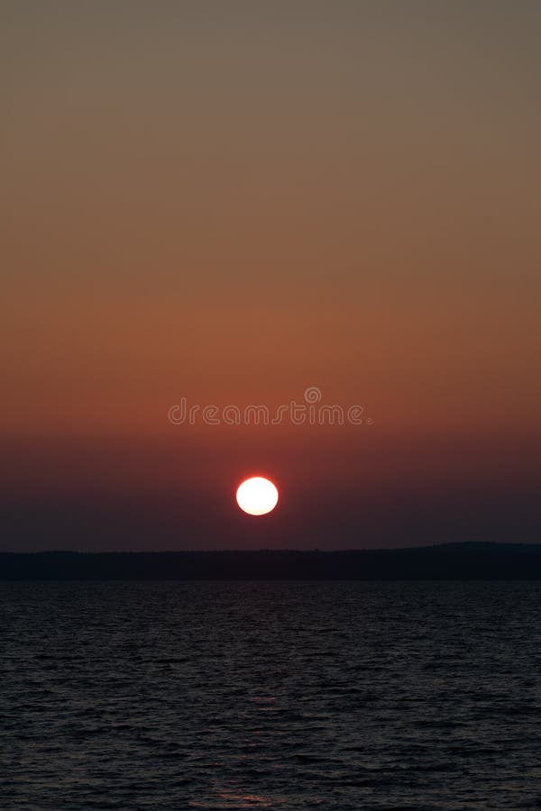 Red sunrise over lake stock photo. Image of summer, sunlight - 177733152