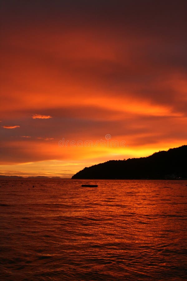 Red sunset stock photo. Image of evening, romantic, shine - 10172170