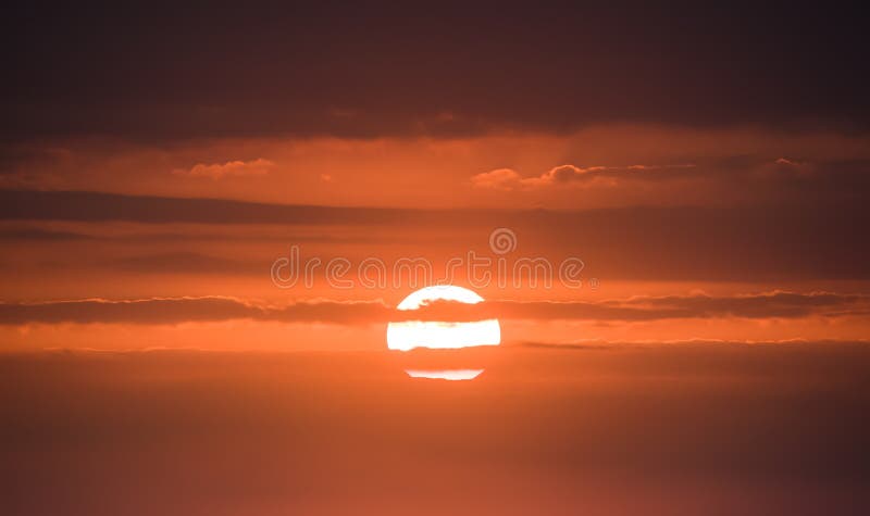 Red Sunset stock image. Image of orange, horizon, sundown - 28426707