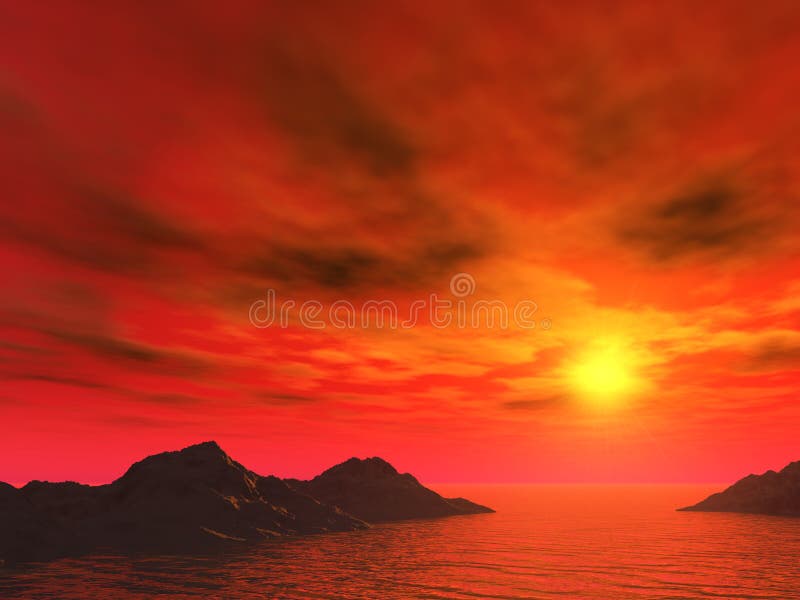 Sunset Castle stock image. Image of black, spooky, castle - 238631