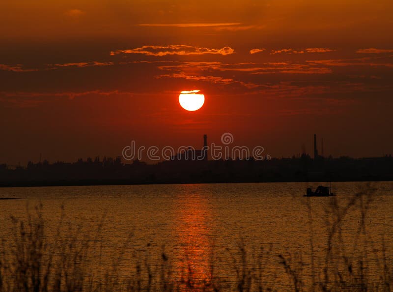 Red sunset stock photo. Image of nature, sunset, landscape - 6604012